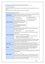 Drafting instructions template (Instruments) | Office of Parliamentary ...